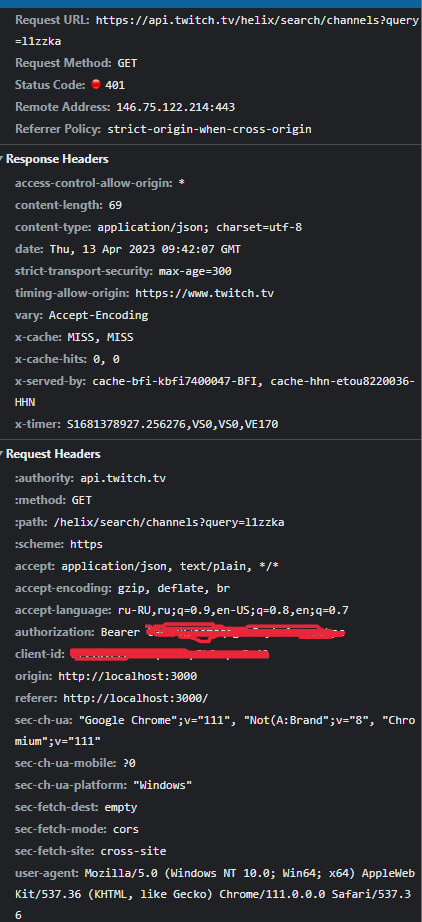 Invalid Oauth Token But Have It · Issue 756 · Twitchdev Issues · Github