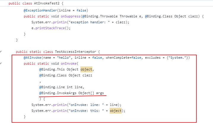 有解决办法吗？当使用@Binding.InvokeArgs Object[] args时抛异常，急需使用，感谢求解~~ · Issue #36 · alibaba/bytekit · GitHub