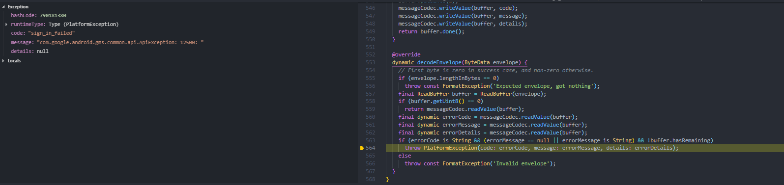 Google_sign_in errors. · Issue #35881 · flutter/flutter · GitHub