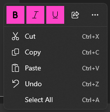 RichEditBox ContextMenu checked items are missing border radii · Issue ...