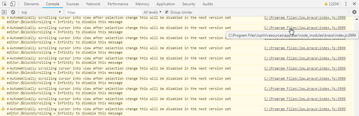 Corrupt data? Hung in rendering loop? · Issue #1312 · laurent22/joplin · GitHub
