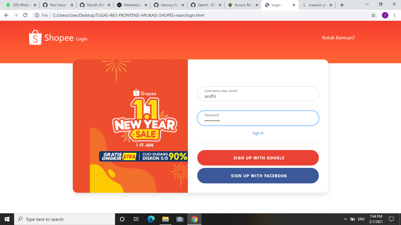 GitHub - andhiyanto/TUGAS-RKS-FRONTEND-APLIKASI-SHOPEE: repo ini berisi ...