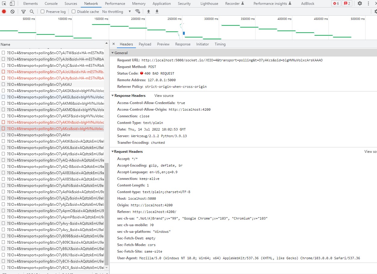 Cors Error After Few Successful Requests · Miguelgrinberg Flask Socketio · Discussion 1847 · Github