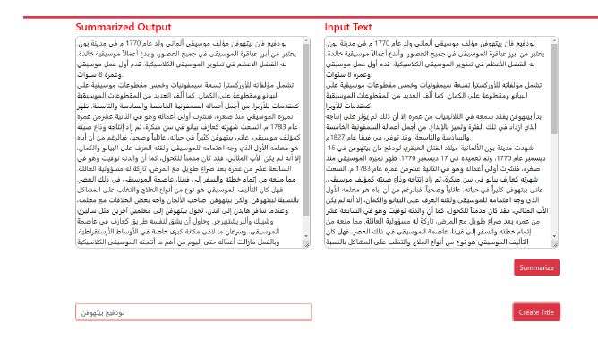Github Ayaashraf14 Arabic Text Summarization 1 Graduation Team Project To Summarize Any