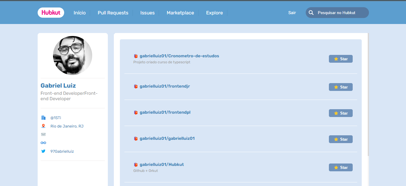 GitHub - gabrielluiz01/Hubkut: Github + Orkut