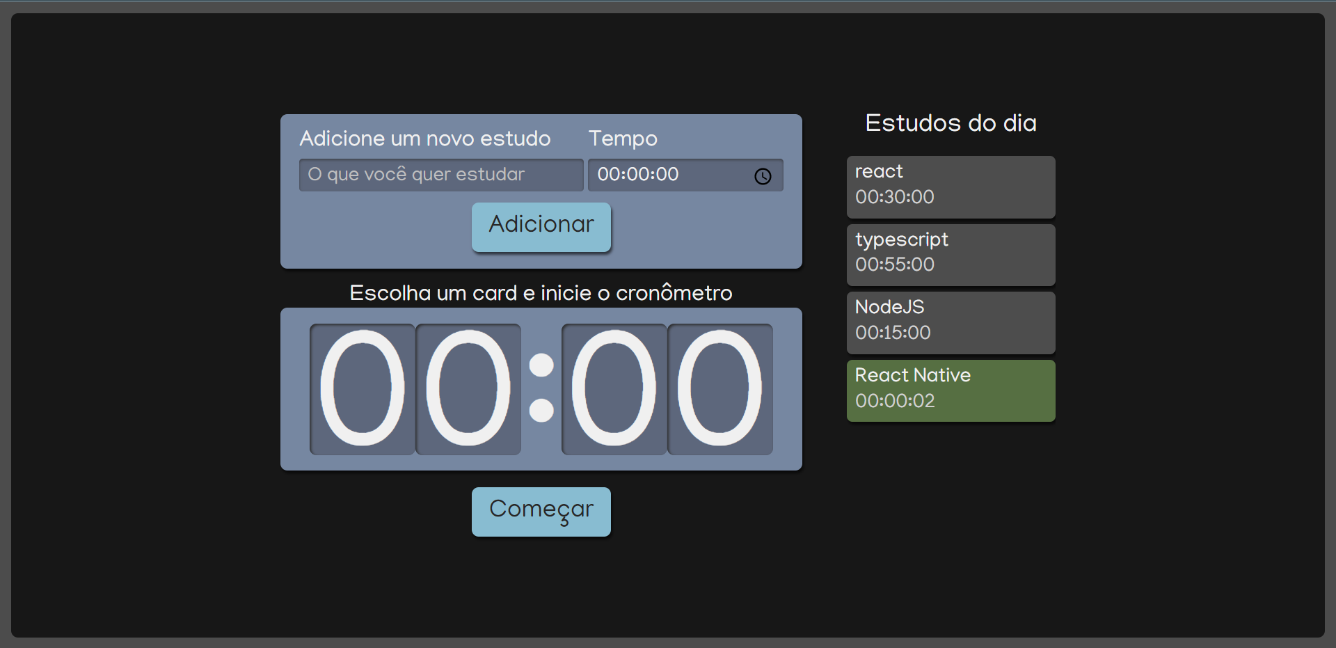 GitHub - gabrielluiz01/Cronometro-de-estudos: Projeto criado curso de typescript