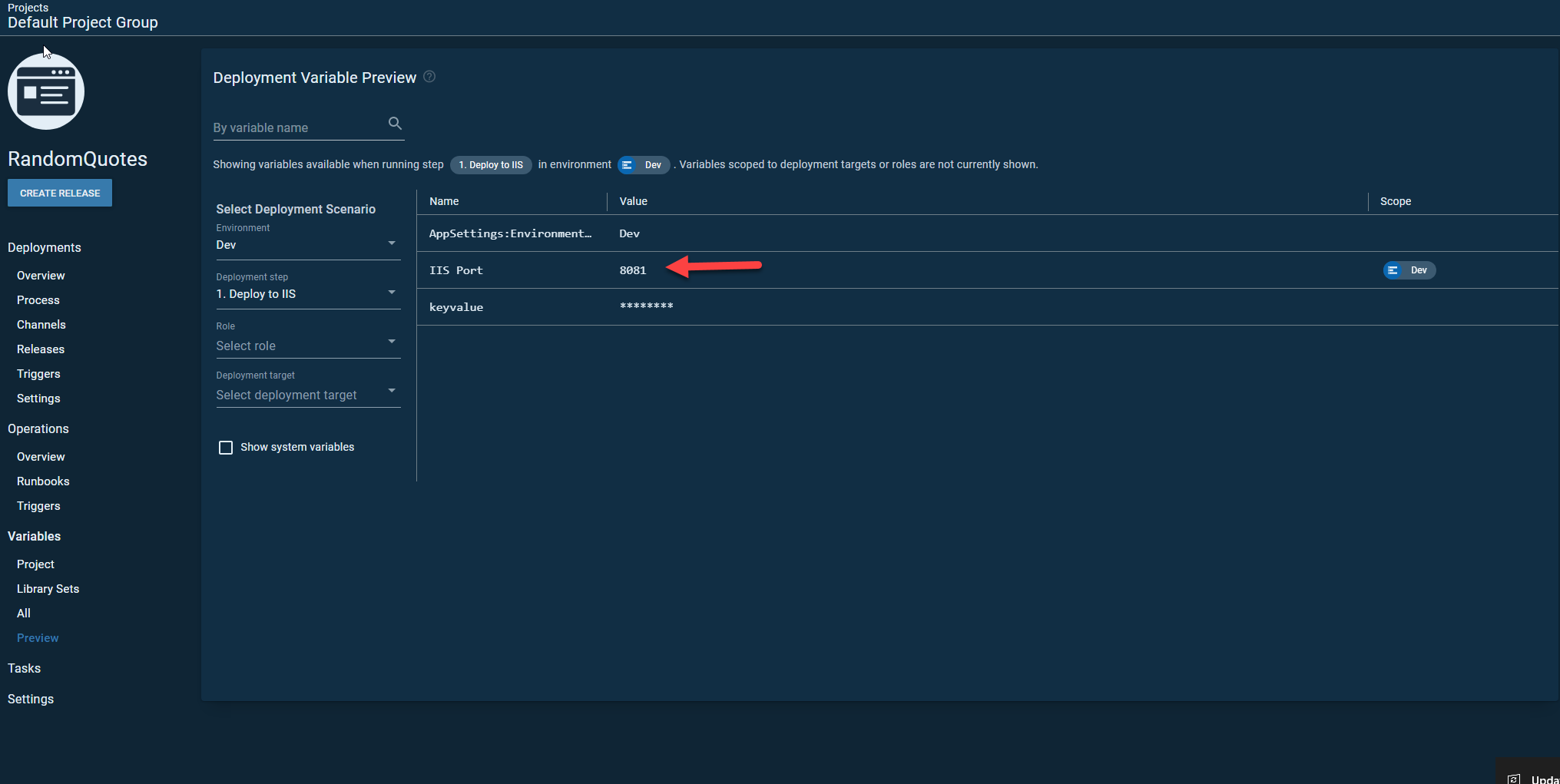 Variable preview page does not show all options scoped to role. · Issue #7165 · OctopusDeploy ...