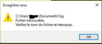Error when saving on the desktop · Issue #833 · thonny/thonny · GitHub