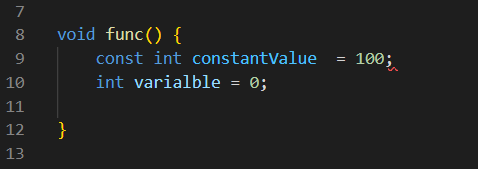 Colorization for const variable · Issue #10661 · microsoft/vscode-cpptools · GitHub