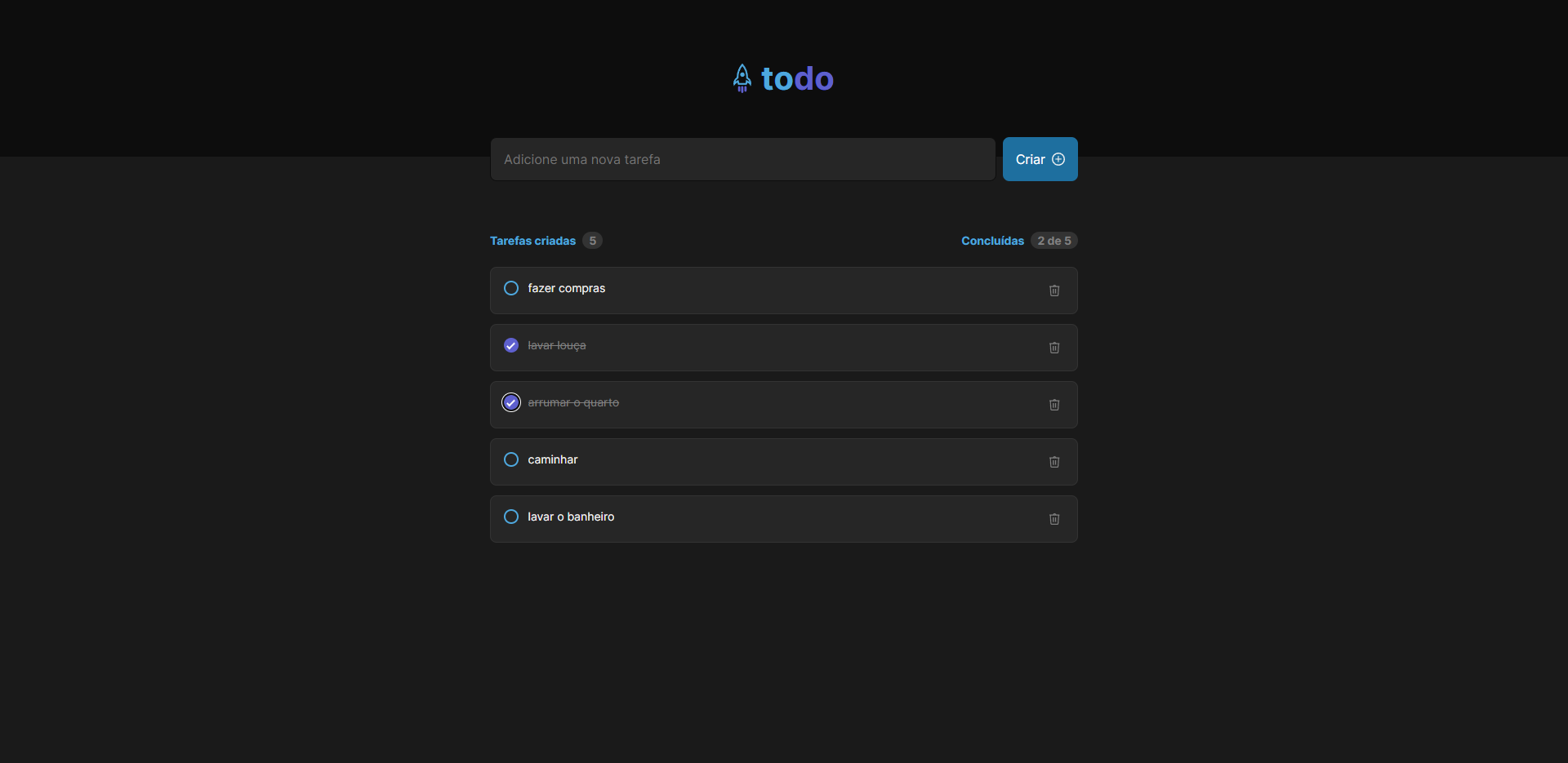 GitHub - Hortigas/ignite-v2-desafio-01: Todo list em react GitHub - Hortigas/ignite-v2-desafio-01: Todo list em react
