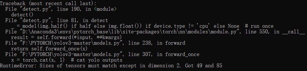 Detectpy Error · Issue 1154 · Ultralyticsyolov3 · Github