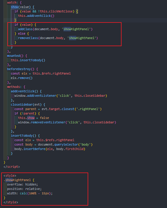 What's the use of showRightPanel? · Issue #3775 · PanJiaChen/vue-element-admin · GitHub