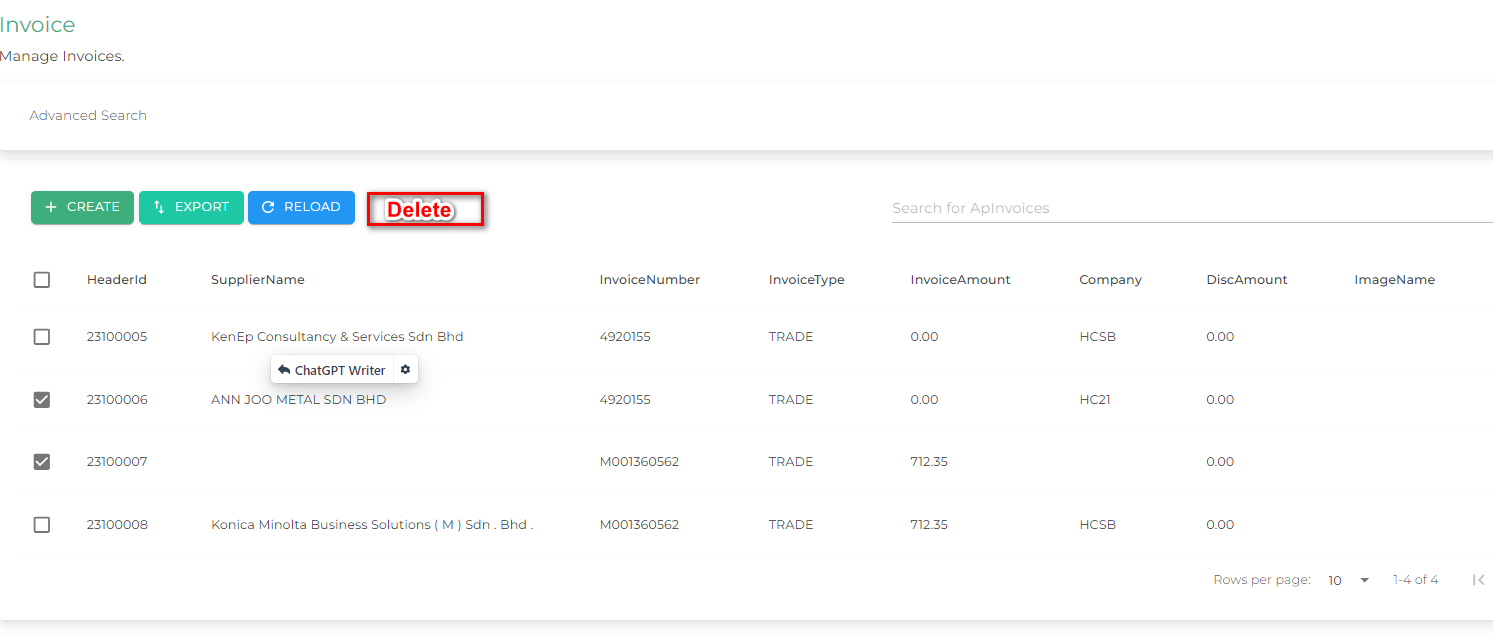 How To Delete Selected Items Only In Entitytable Grid · Issue 278 · Fullstackheroblazor Wasm
