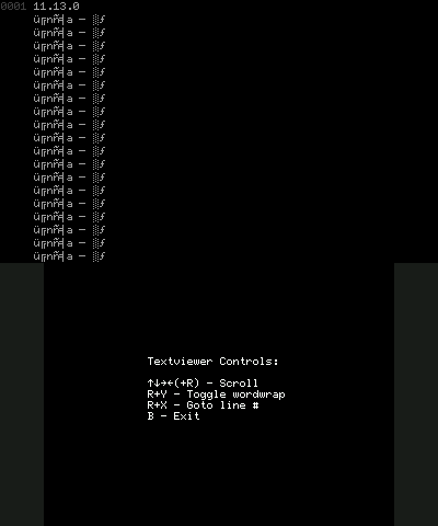 [BUG] Textviewer not correctly displayed · Issue #573 · d0k3/GodMode9 · GitHub