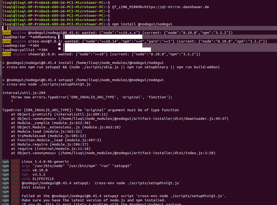 Npm Install Nodeguinodegui Error · Issue 916 · Nodeguinodegui · Github