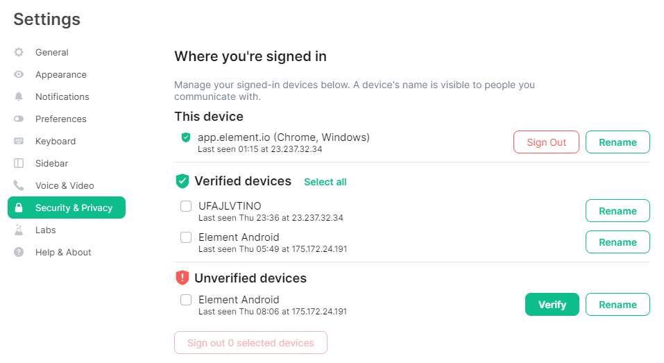 Intentional verification in `Security & Privacy` page · Issue #194 · acterglobal/a3 · GitHub
