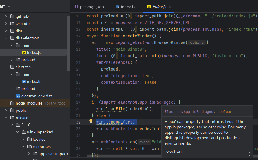 [bug] 将app Asar产物复制到electron官方打包的二进制程序中运行失败 · Issue 298 · Electron Vite Electron Vite Vue · Github