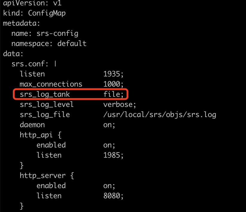 K8s Can T Log To File Even When Config It The Srs Log Tank Configuration Is Ineffective When