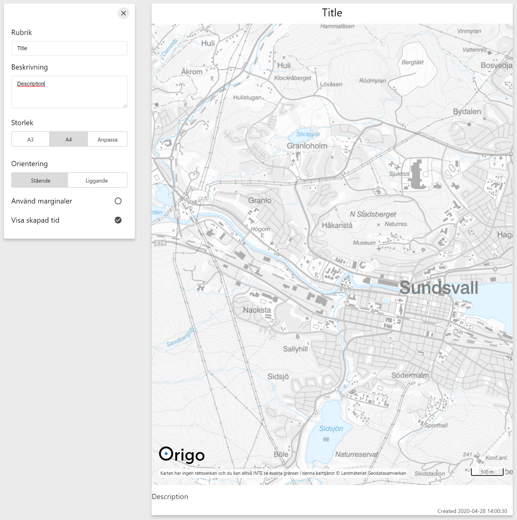Print - Date/time for creation · Issue #916 · origo-map/origo · GitHub