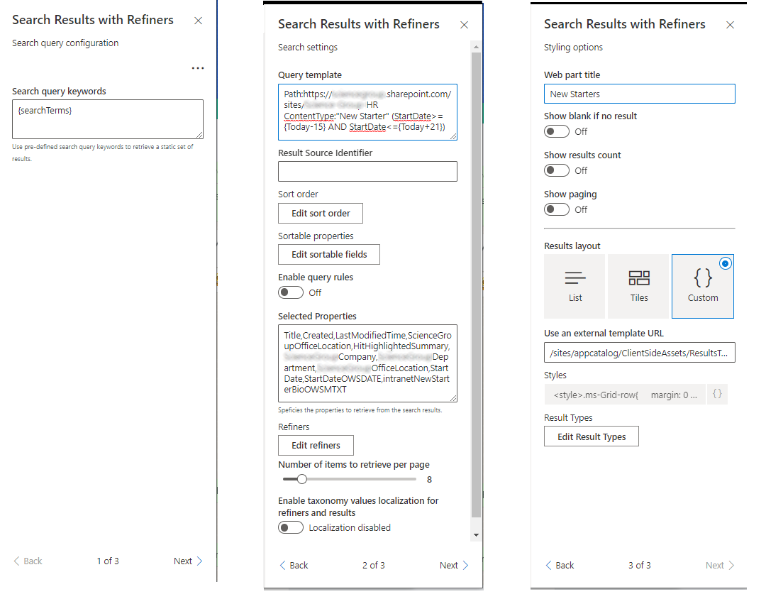 Webpart to search from a List and display queried info within ...