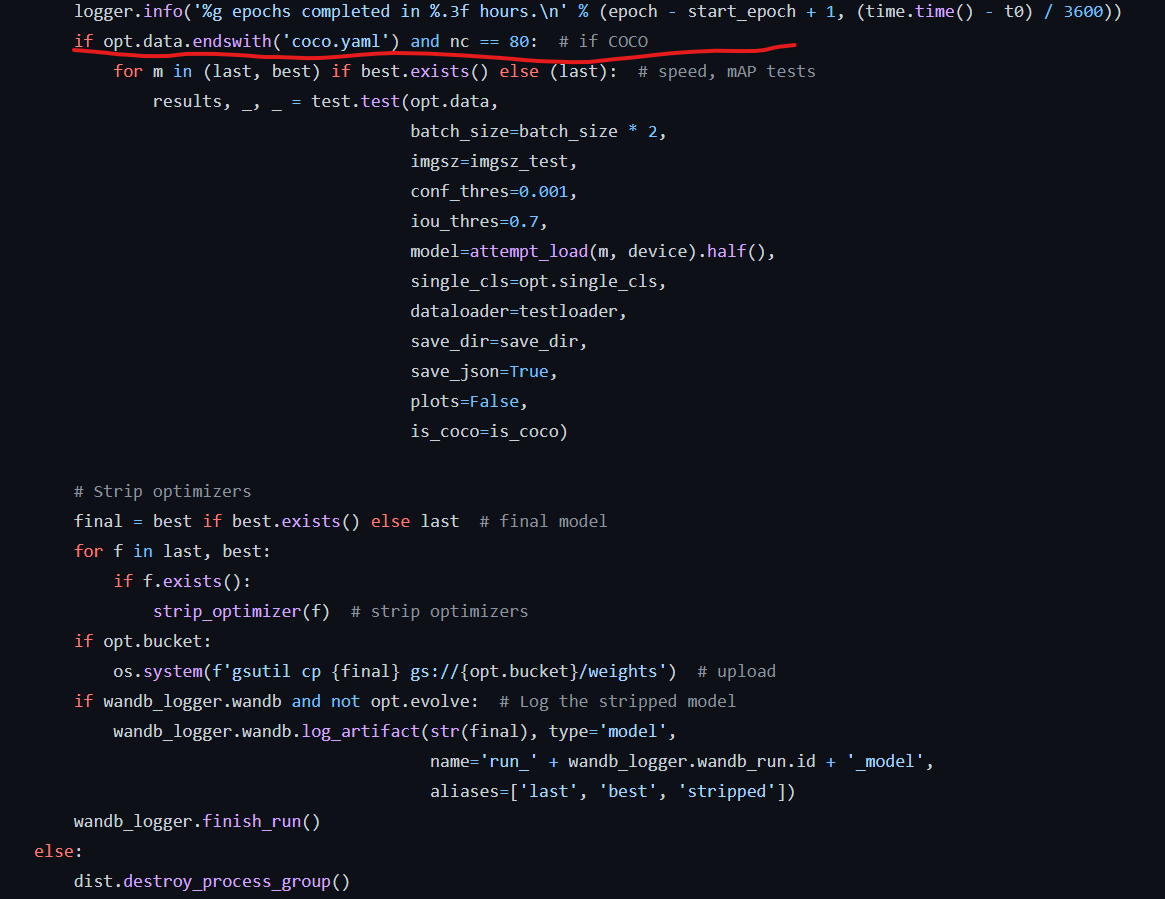 Can you please help me to understand the couple places in train.py that ...