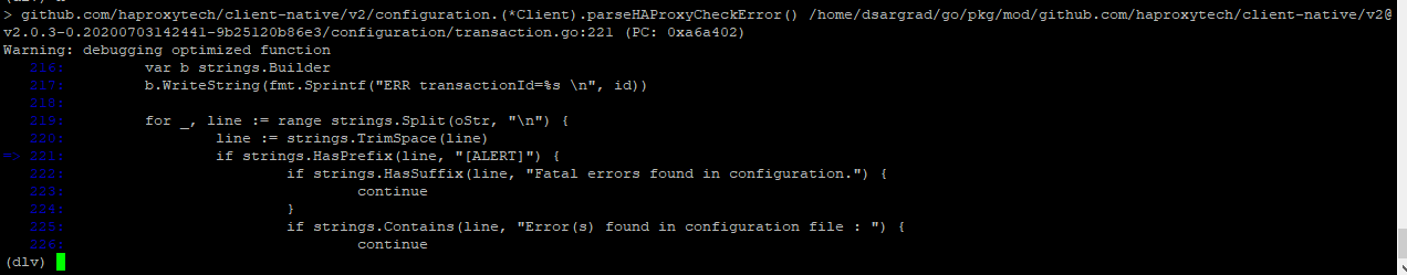 Error Code 400, Message Code 14 On Transaction Commit · Issue #119 · haproxytech/dataplaneapi ...