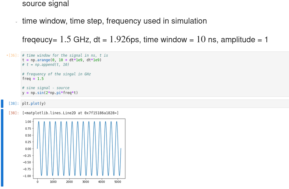 using impulse response and source signal to simulate contsine waveform based signal · Issue #322 ...