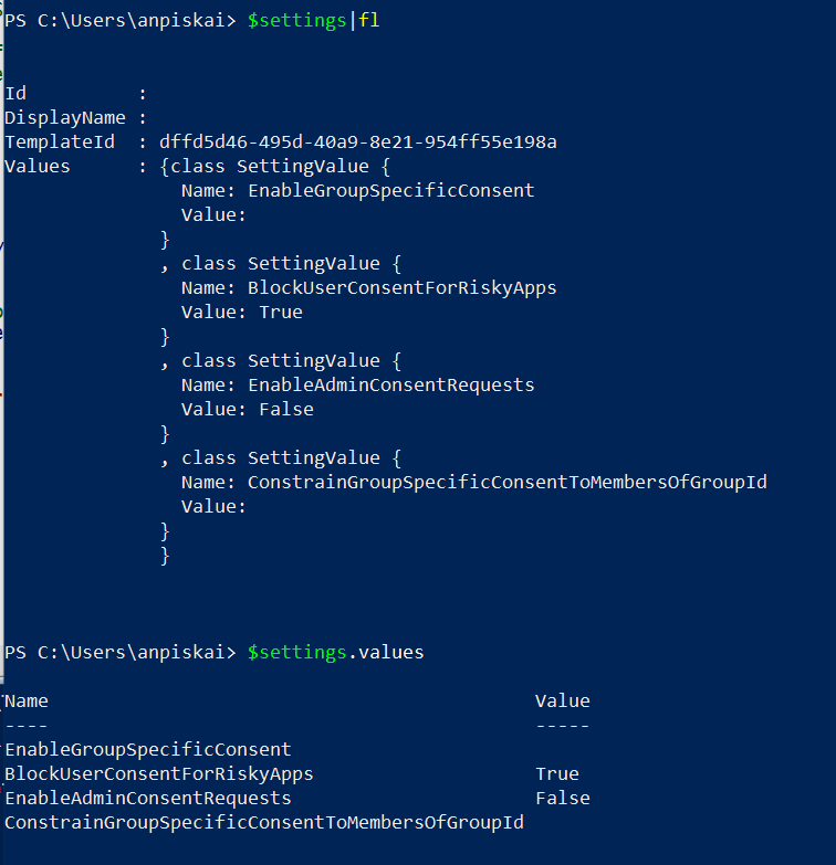 Constructing Directorysetting Requests · Issue 808 · Microsoftgraphmsgraph Sdk Powershell · Github