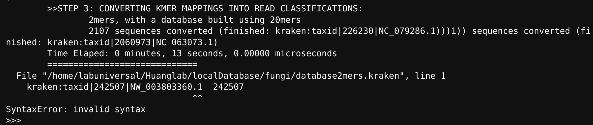 Bracken Build Syntax Error · Issue 232 · Jenniferlu717bracken · Github 