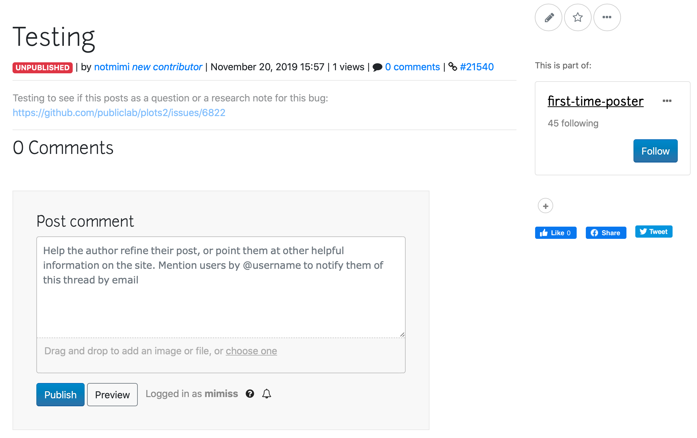 Unable to add 'question:question' power tag · Issue #6822 · publiclab/plots2 · GitHub