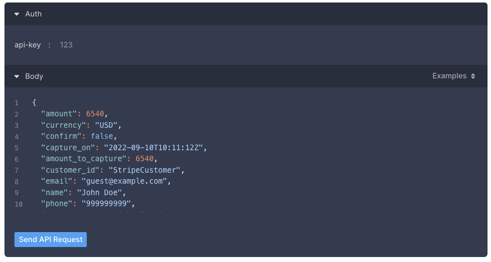 [FEATURE] multiple examples for a endpoint · Issue #1235 · juspay/hyperswitch · GitHub