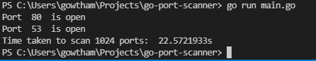 GitHub - goddamnnoob/go-port-scanner: Optimized port scannner in GO using WaitGroup