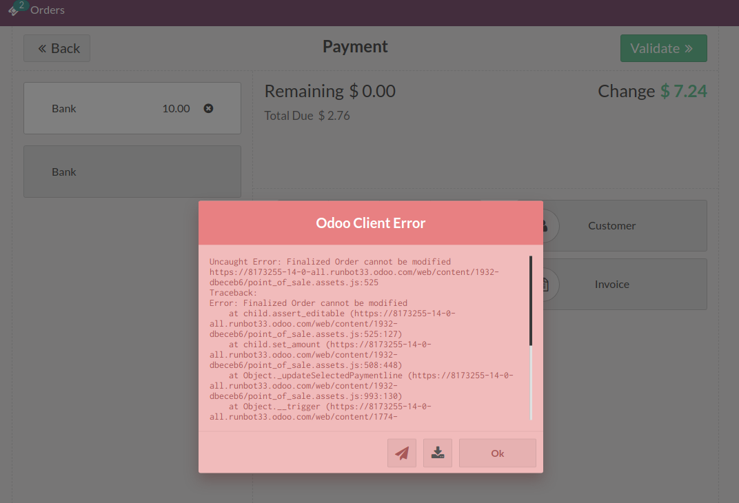 [14.0] point_of_sale: Error after switching from offline to online mode. · Issue #71894 · odoo ...