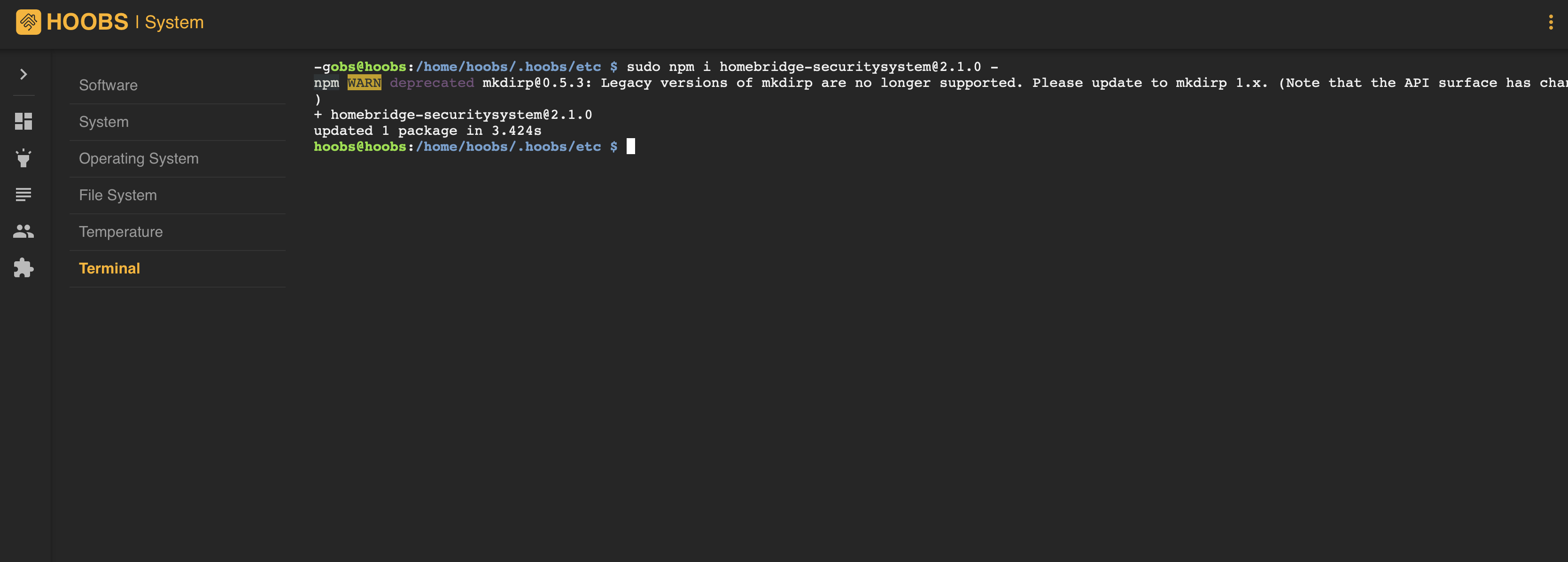 Plugin Configuration missing when using HOOBS Homebridge · Issue #20 ...