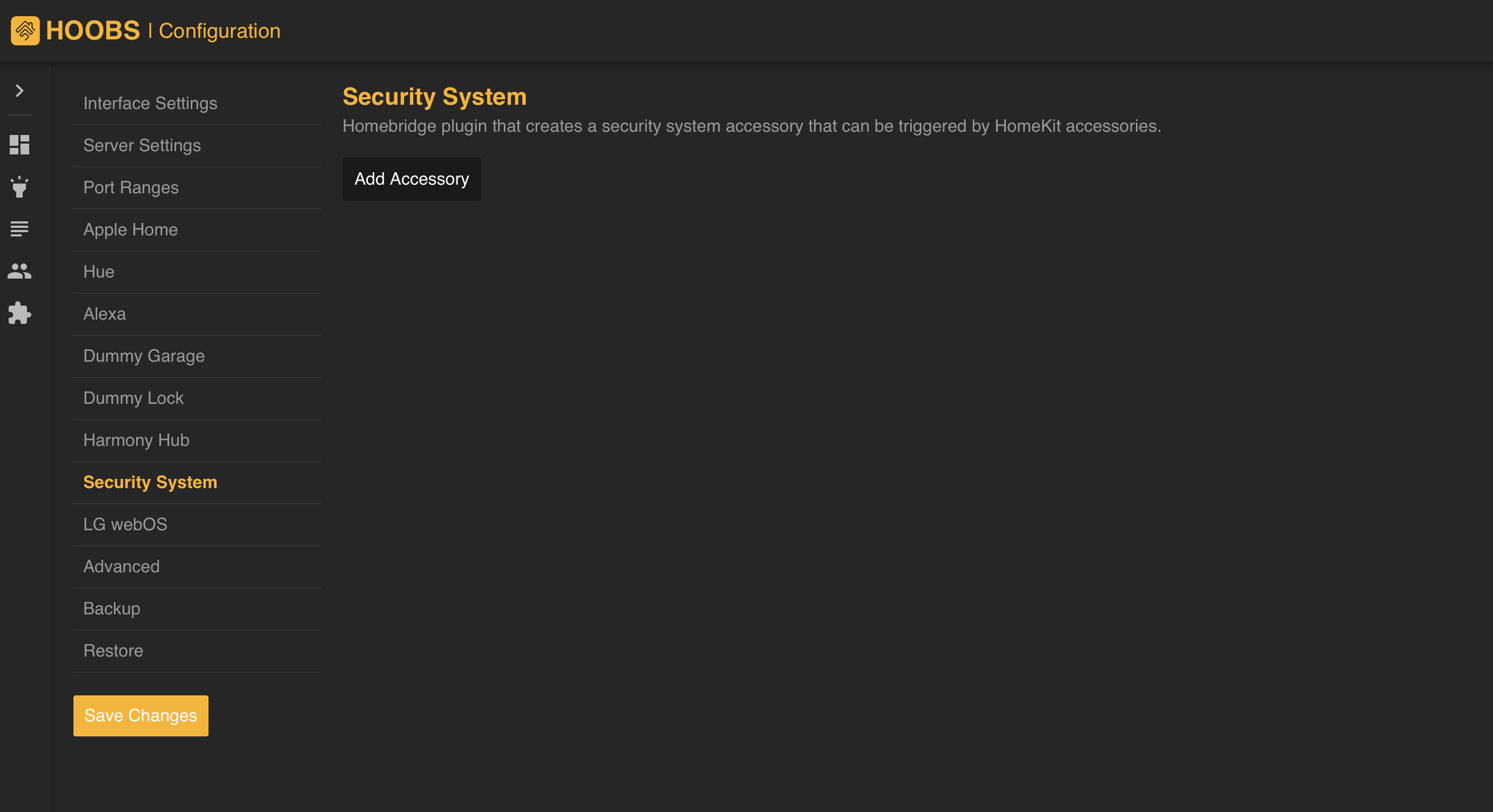 Plugin Configuration missing when using HOOBS Homebridge · Issue #20 ...