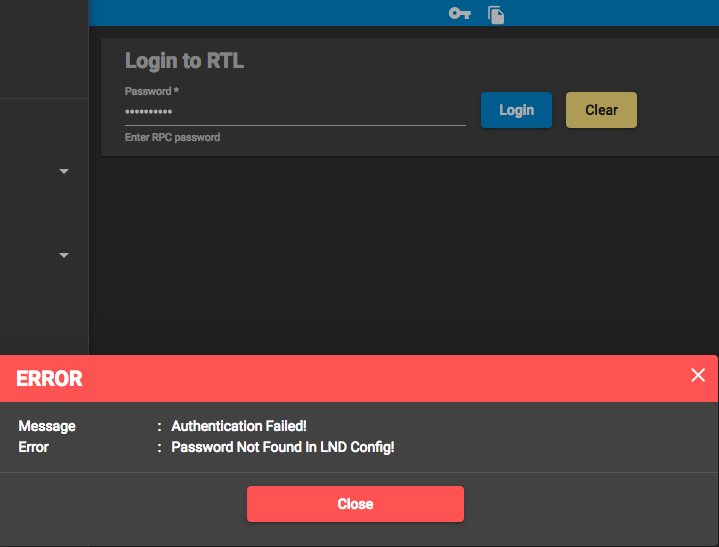 Unable to unlock LND Wallet with Node Launcher · Issue #91 · Ride-The-Lightning/RTL · GitHub