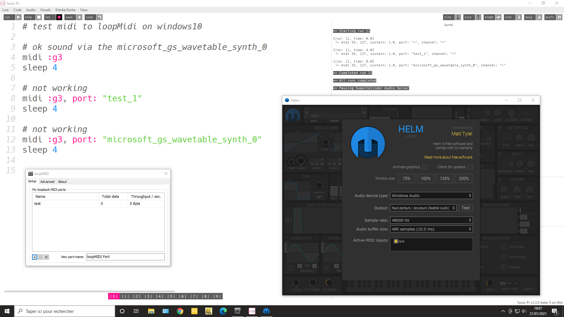 midi issue with port specified - Beta5 - Windows 10 · Issue #2658 ...