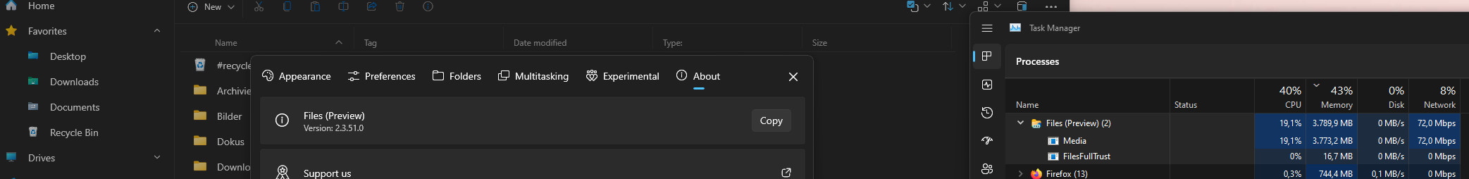 Exessive memory usage of runtimebroker.exe trough Files when accessing network drives · Issue ...