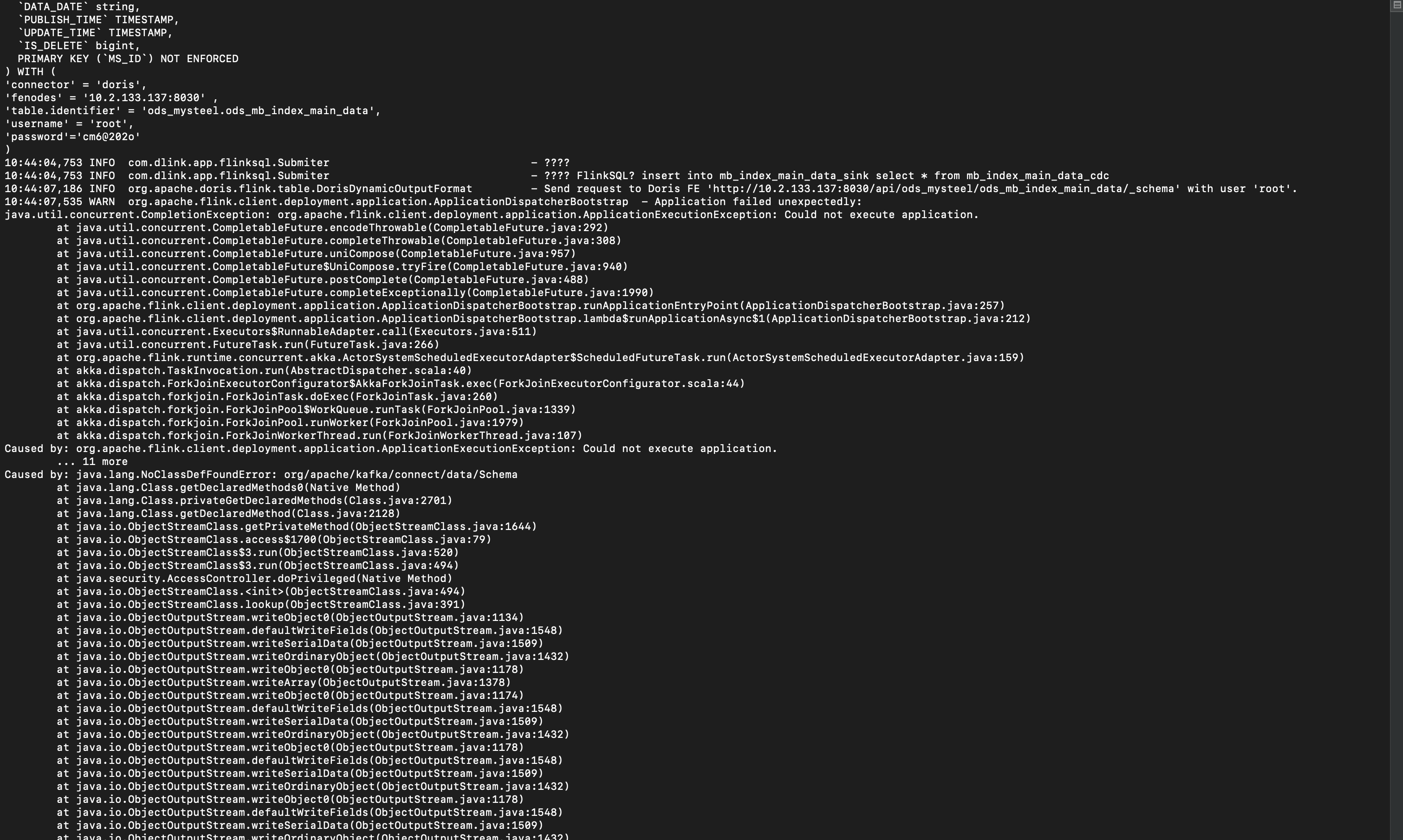 [Bug] [flinksql on yarn] 提交一个flinksql 的作业到yarn集群提示少包 · Issue #914 · DataLinkDC/dinky · GitHub