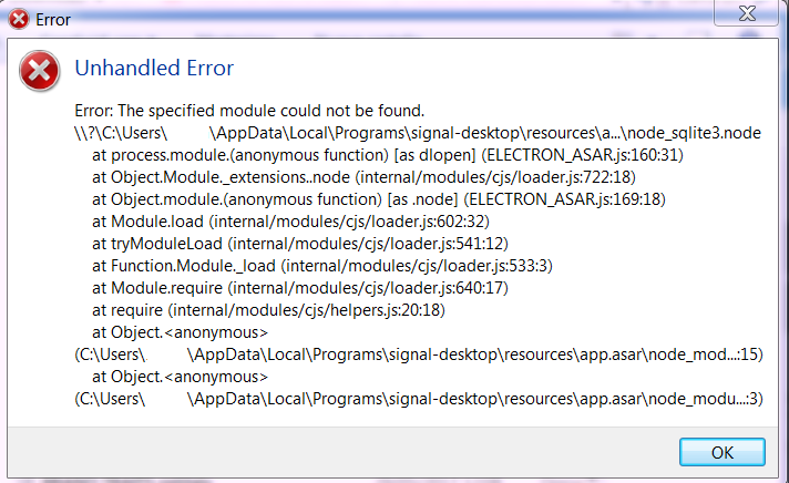 Win7x64: Unhandled Error: Cannot find module node_sqlite3.node after ...