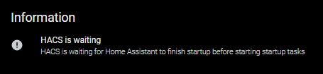 Hacs is waiting forever after restart of HA · Issue #1870 · hacs/integration · GitHub