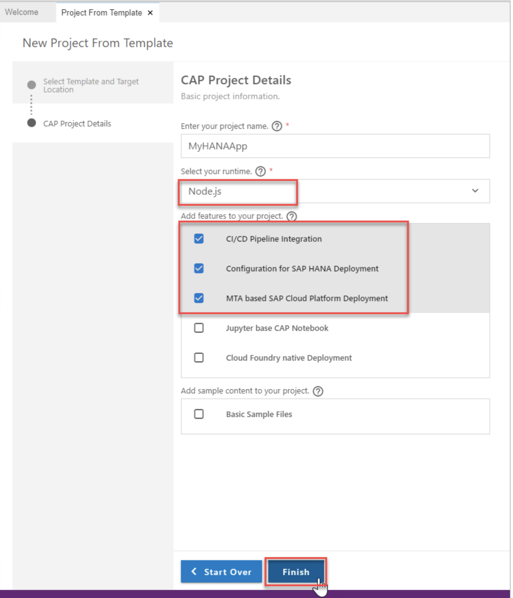 Create an SAP Cloud Application Programming Model Project for SAP HANA ...