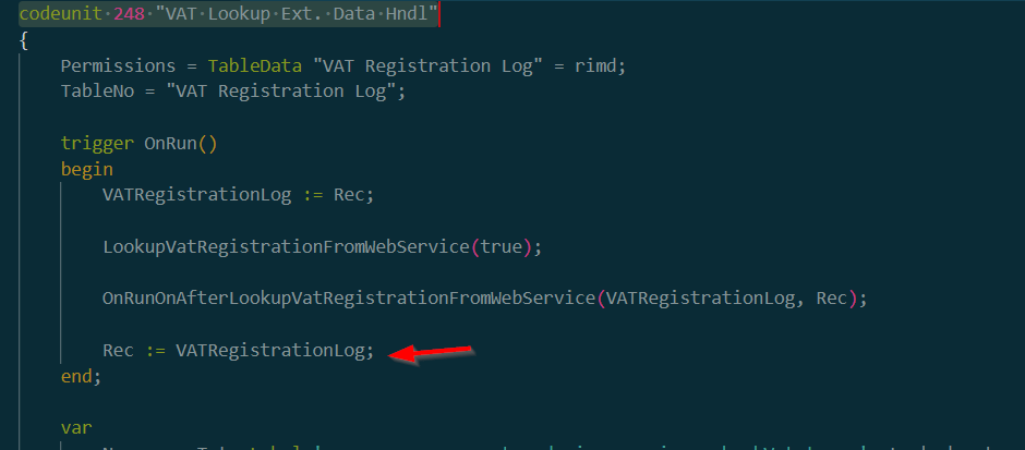 [Event change Request] Codeunit 248 "Vat Lookup Ext. Data Handl ...