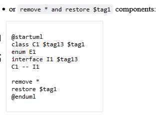 Remove by wildcard (*) contradicts the official documentation · Issue #1594 · plantuml/plantuml ...
