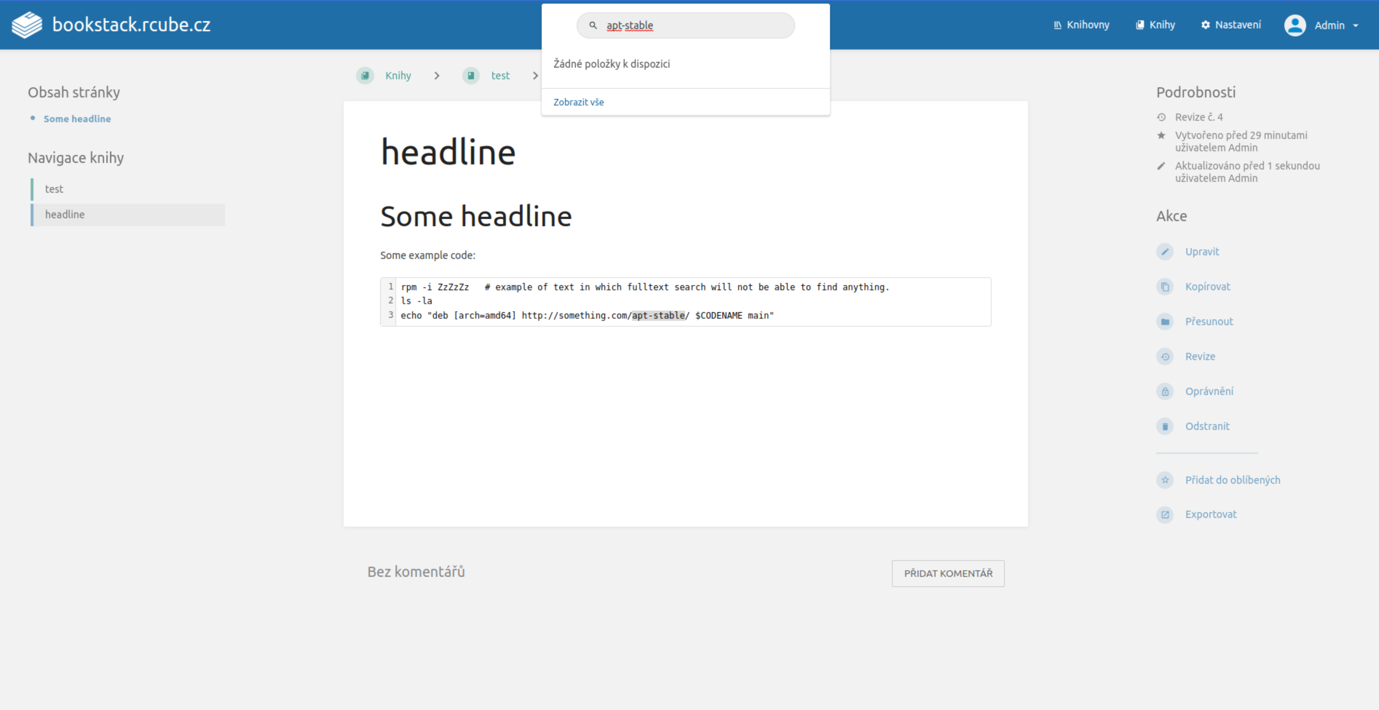 Fulltext Search Does Not Work In Code Section · Issue 4282 · Bookstackappbookstack · Github
