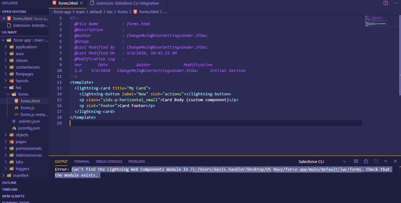Sfdx Preview Component Locally Failed Error · Issue 1903 · Forcedotcom Salesforcedx Vscode