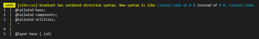 Warn: Gradient has outdated direction syntax · tailwindlabs tailwindcss · Discussion #12383 · GitHub