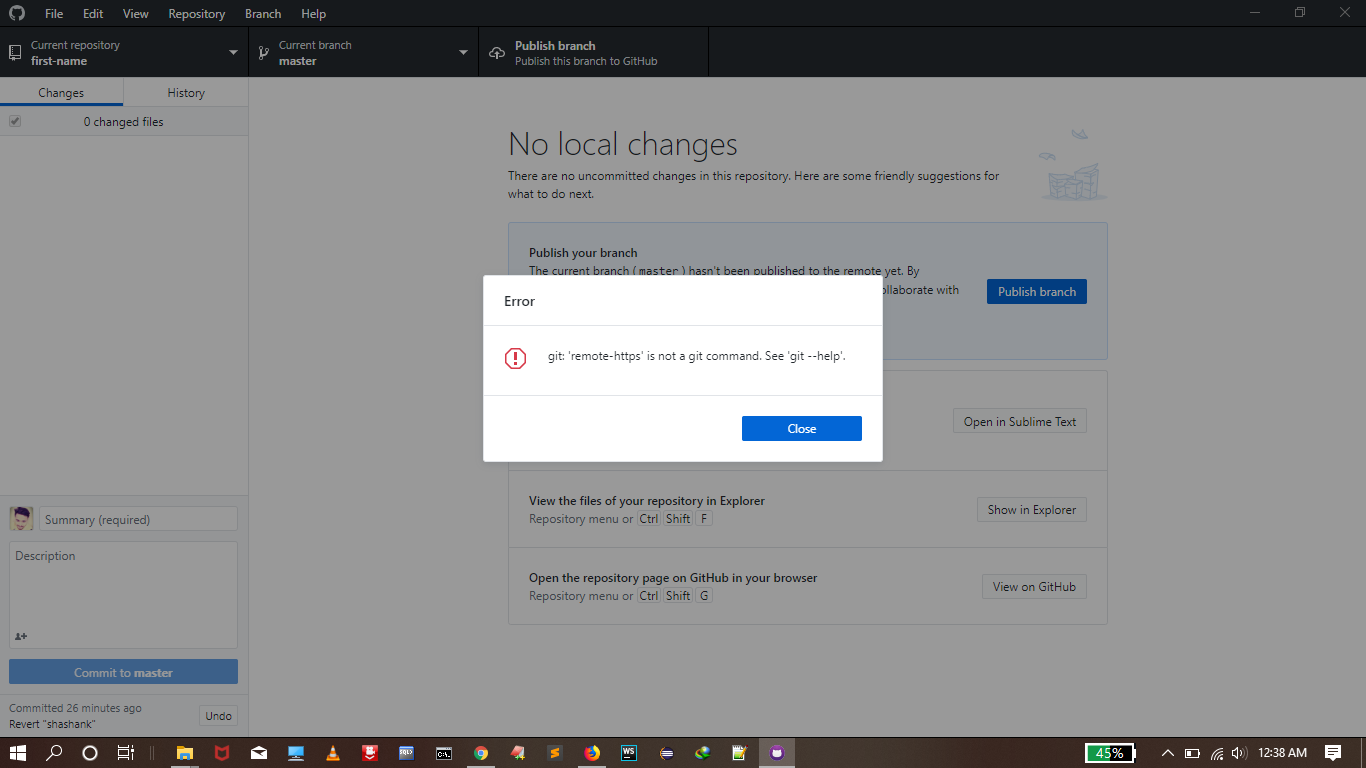 Remote Error When Publishing Repo · Issue 8223 · Desktopdesktop · Github