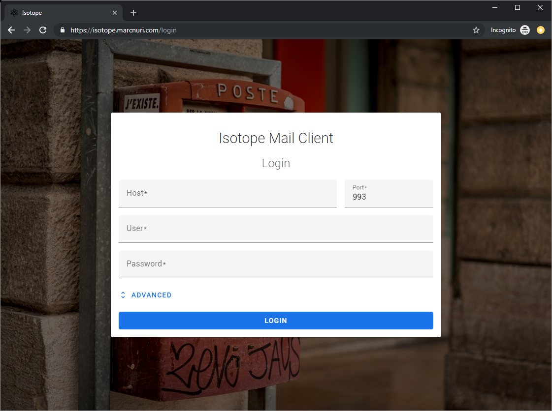 FE: Random background image in Login Page (External service) · Issue #238 · manusa/isotope-mail ...