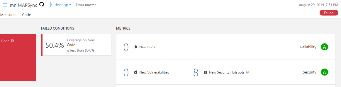 Remove major bugs and vulnerabilities reported by SonarQube · Issue #15 · manusa/mnIMAPSync · GitHub